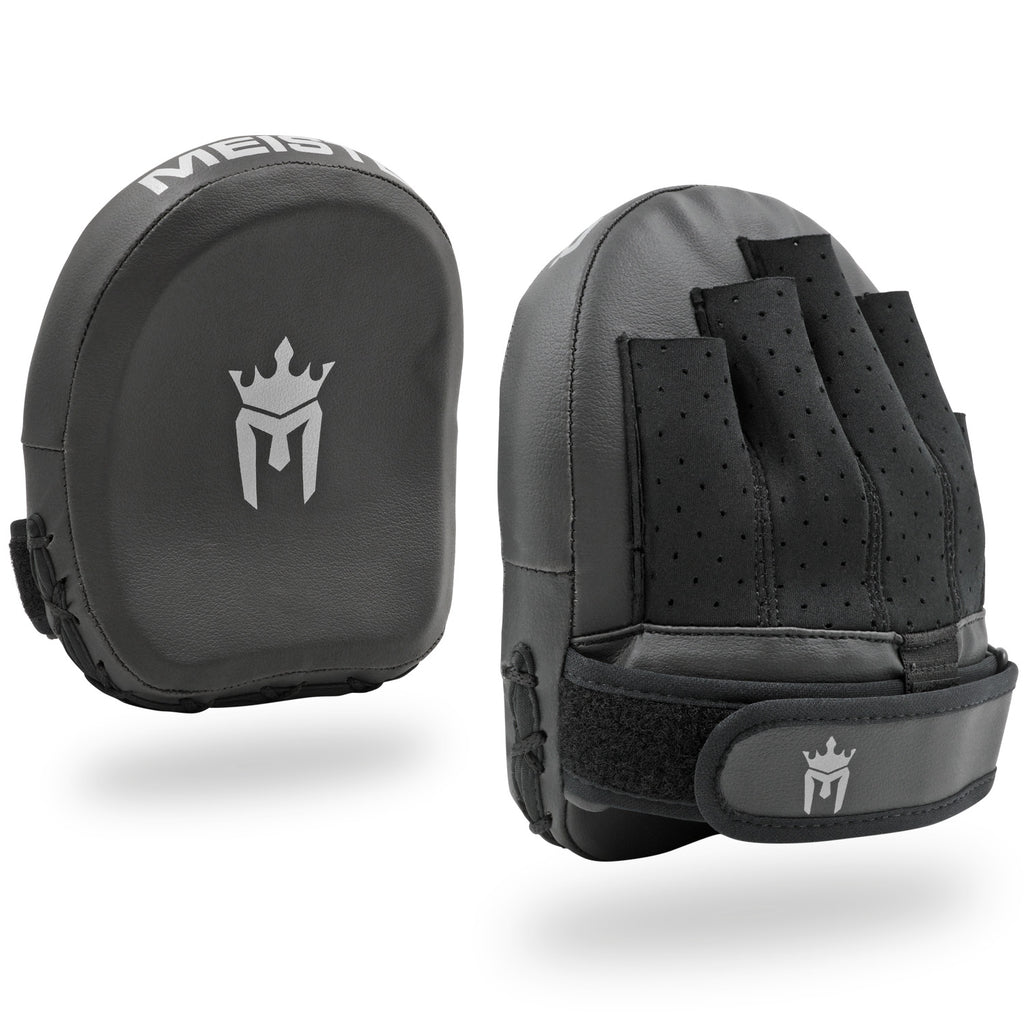 Meister 3D Armor Padded Target Mitts w/ PopZone - Black | Meister