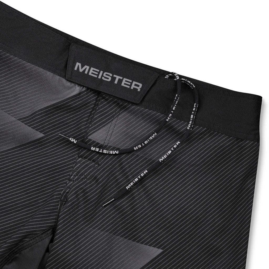 Hybrid MMA & Muay Thai Board Shorts - Black Enigma | Meister