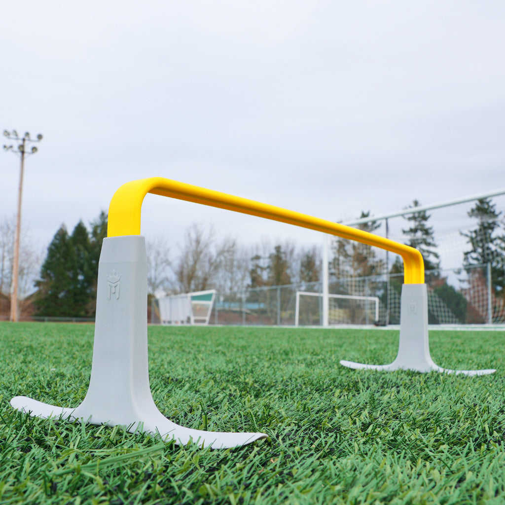 ZoomFlex 6" Agility Hurdles - Electric Yellow 6 Pack w/ Bag | Meister